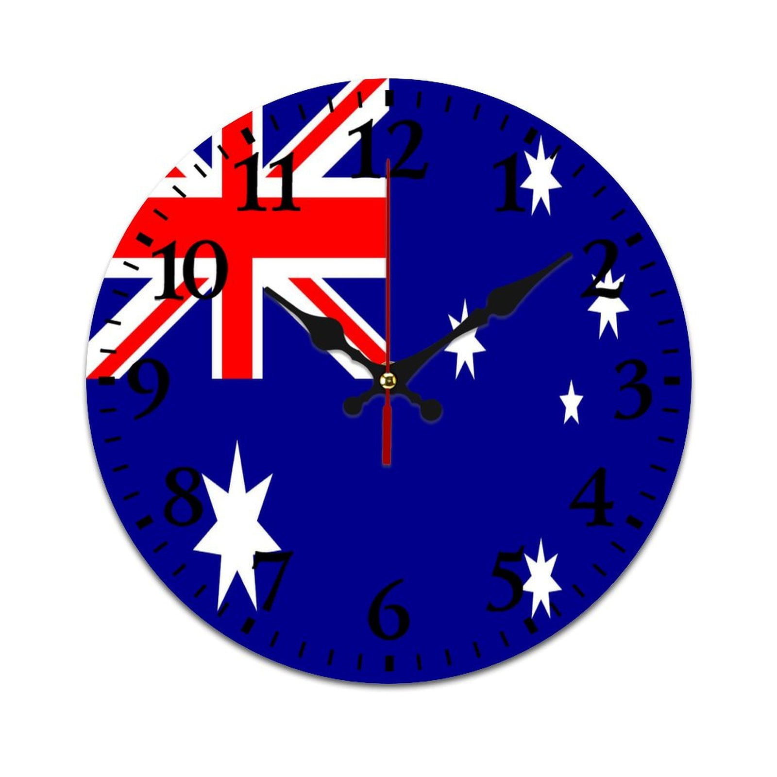 Vertical Flag of Australia Wall Clock Modern Design Clocks Wall Hanging ...