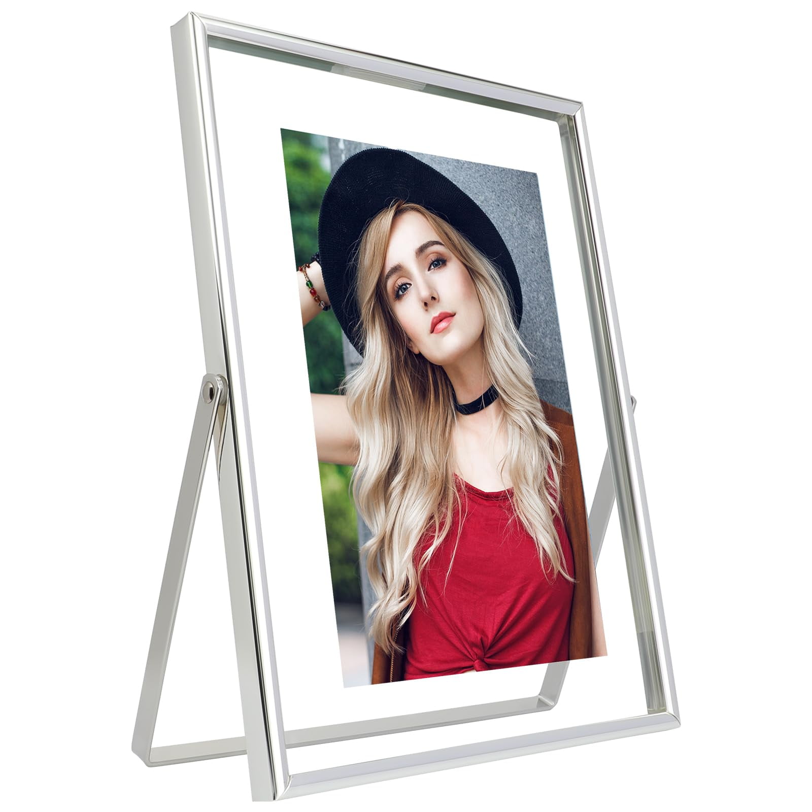 Vertical Floating Photo Frame 6x8 Inches for 5x7 4x6 3x5 Pictures ...