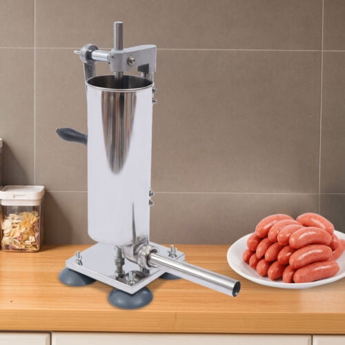 Vertical Hand-crank Sausage Maker Stuffer Filler Meat Making Machine ...