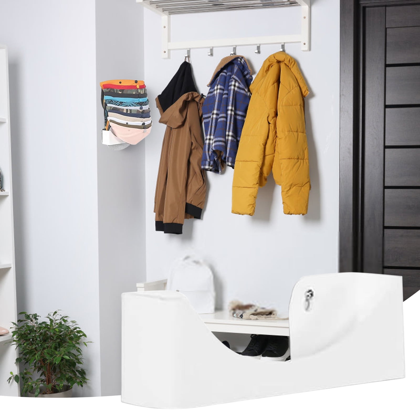 Vertical Hat Rack,Wall Mount Hat Organizer,Rustproof Steel Frame ...