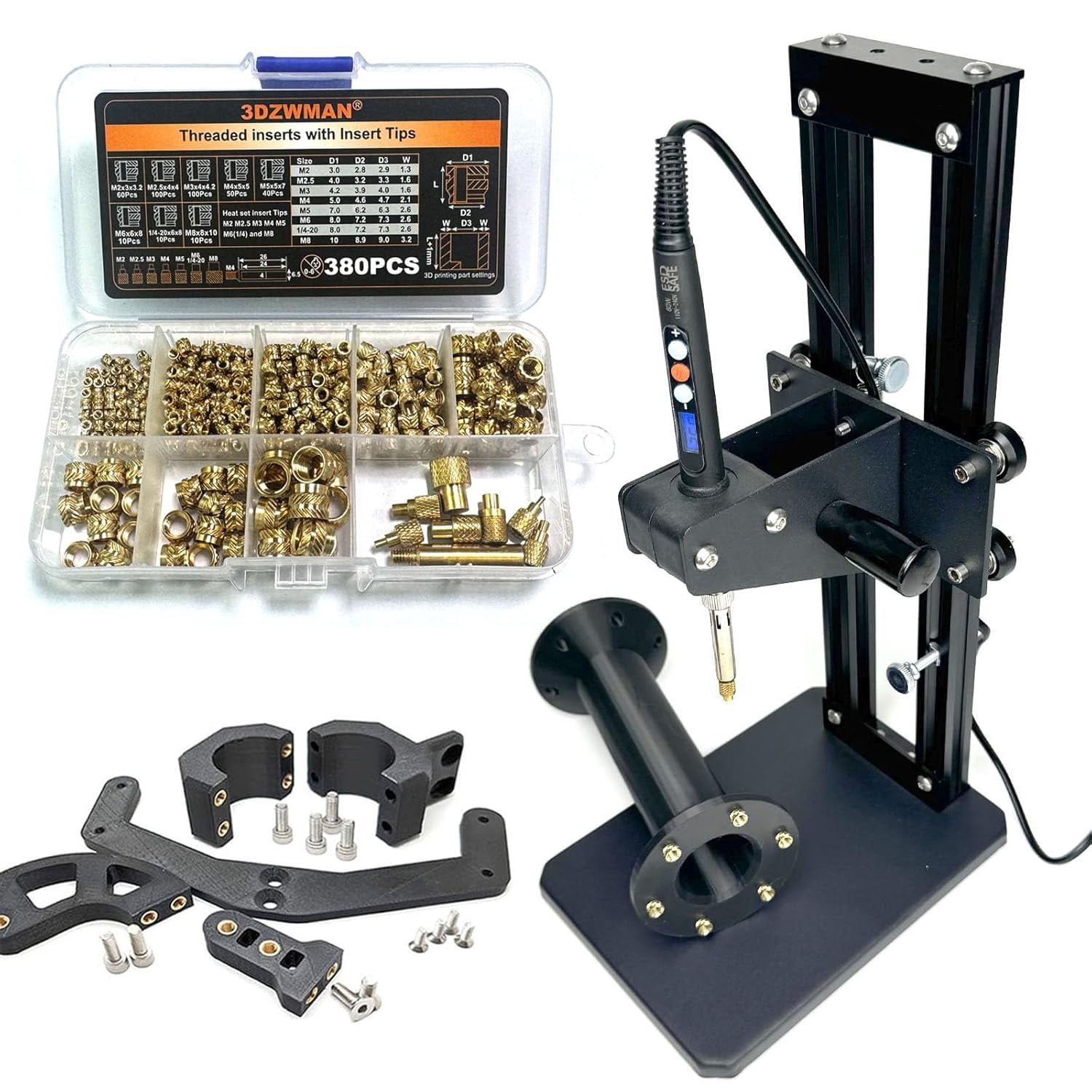 Vertical Heat Press Machine-Heat Set Insert Tool (Insertion Height ...