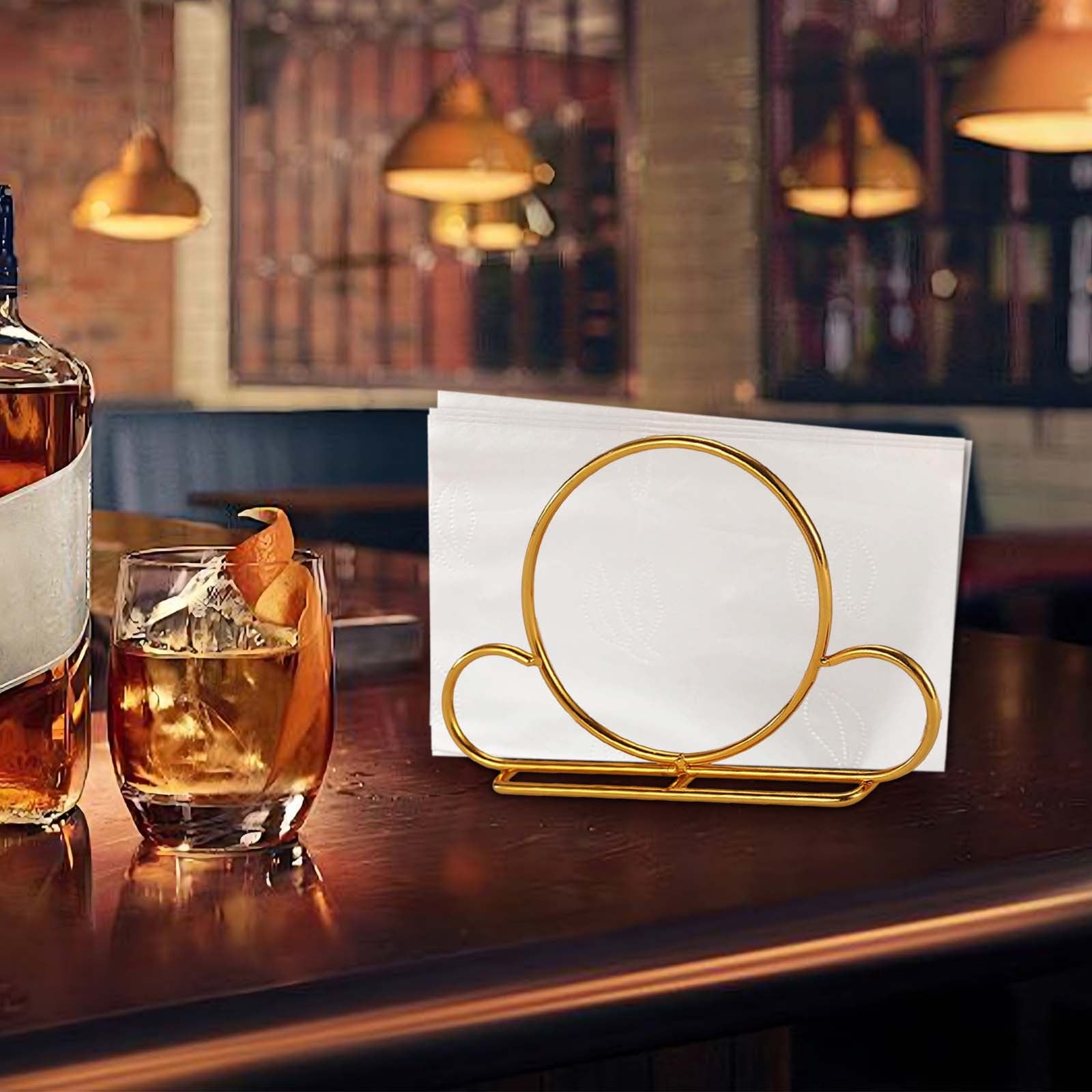 Vertical Hotel Napkin Storage, Wrought Iron Tissue Stand, Heavy-Duty ...