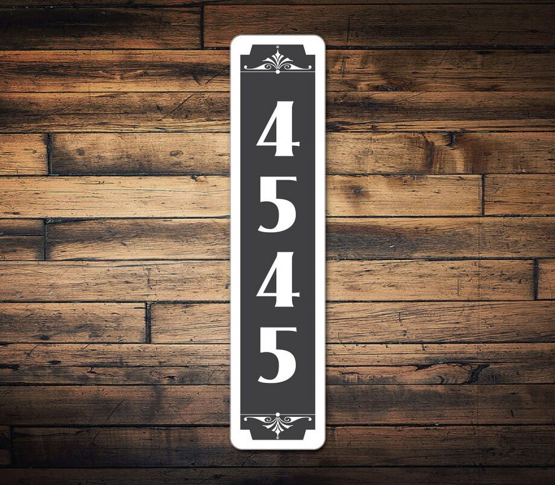 Vertical House Number Sign House Number Gift House Number Porch Sign ...
