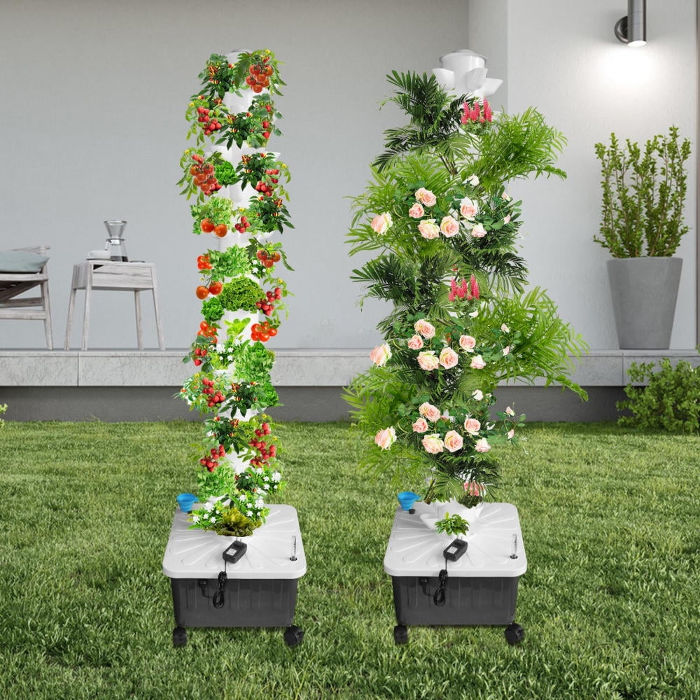 Vertical Hydroponic Growing System 14 Levels 70 Plants - Indoor Smart ...