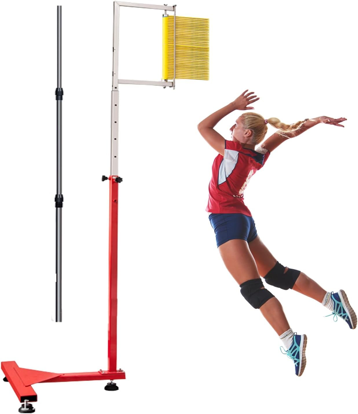 Vertical Jump Tester, Floor Mounted Vertical Jump Measurement Tool, 5.6 ...