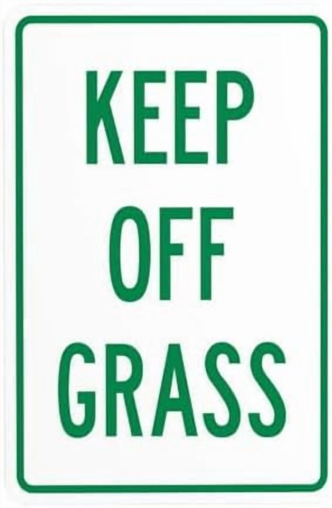 Vertical Keep Off Grass Warning Sign, Metal Signs for Business Home ...