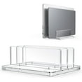 Vertical Laptop Stand for Desk, Acrylic Dual Laptop Holder Desktop ...