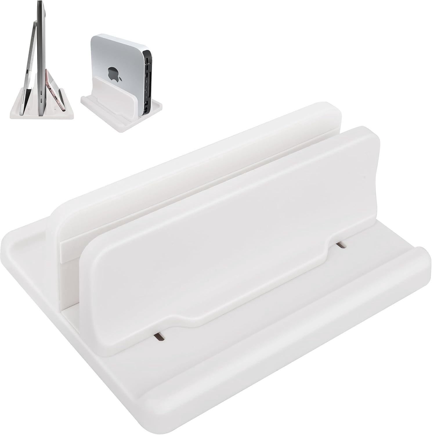 Vertical Laptop Stand [New Version: Two More Rubber Pads & Hex Key ...