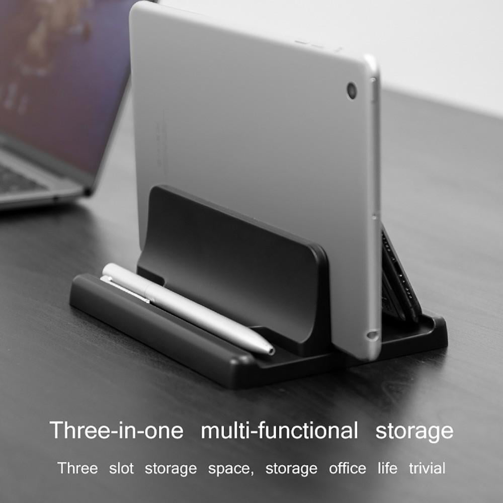 Vertical Laptop Stand Thickness Adjustable Desktop NoteBooks Holder for ...