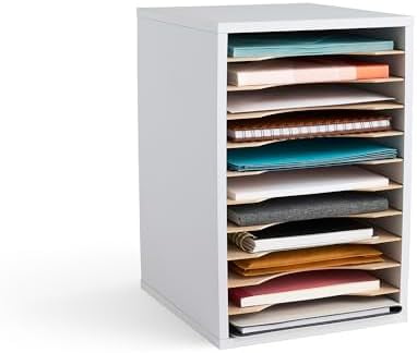 Vertical Literature Organizer, 11 Compartments, Office and Classroom ...