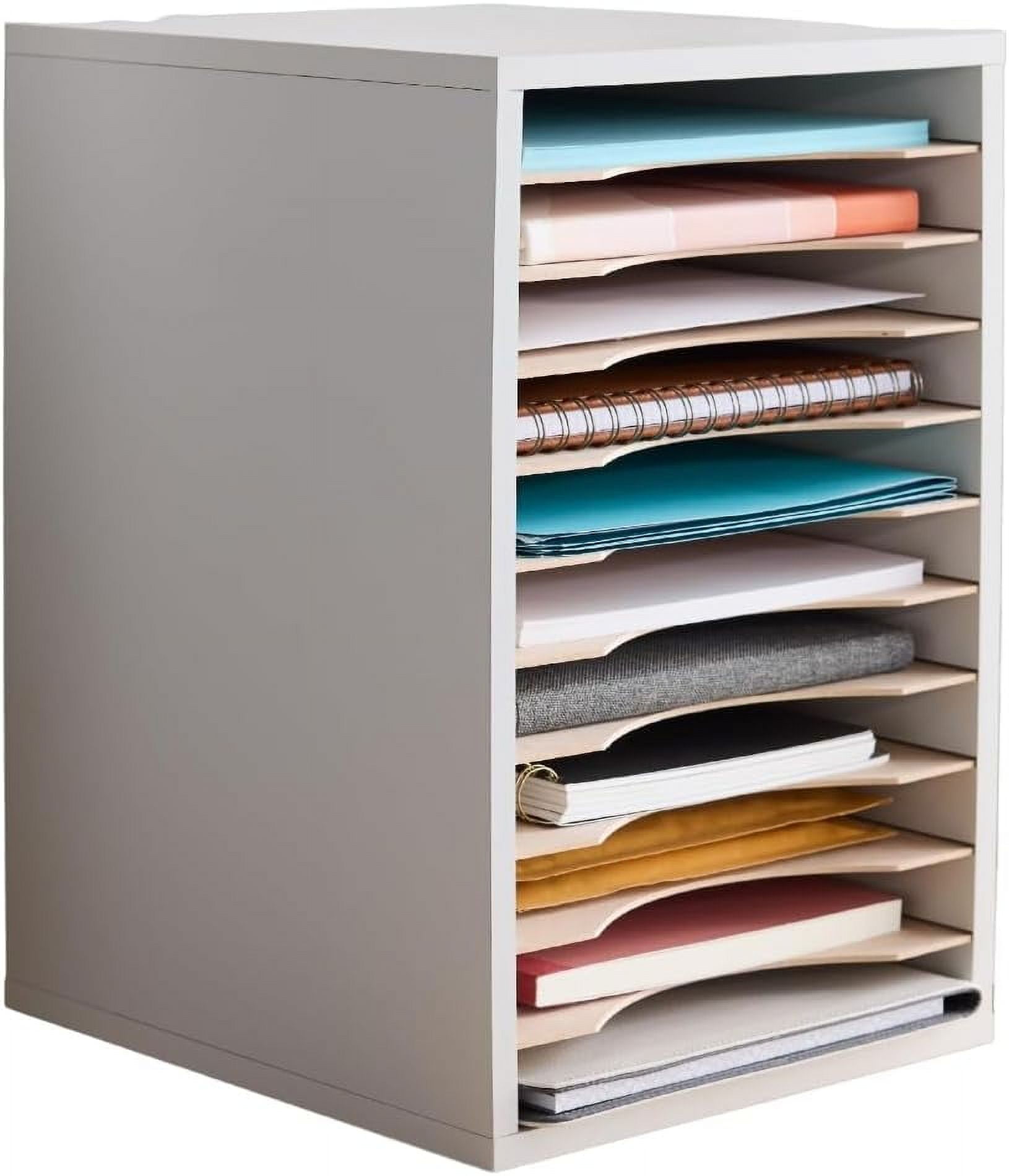 Vertical Literature Organizer, 11 Compartments, Office and Classroom ...