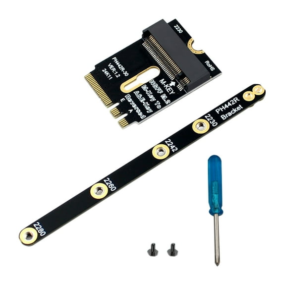 Vertical M.2 Key Adapter for M.2 NGFF NVME SSDs Storage Expansion ...