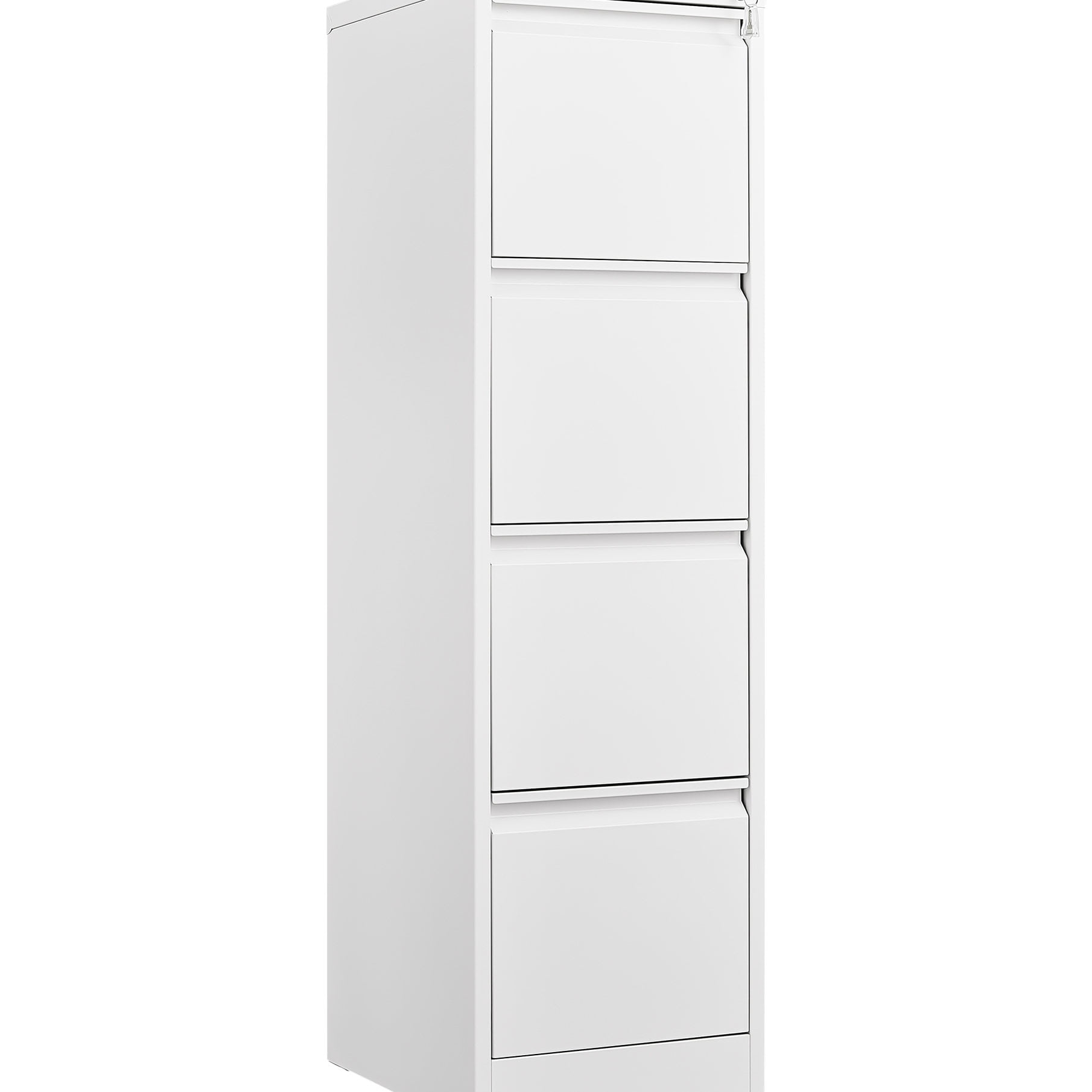 Vertical Metal Drawer File Cabinet | Classify Documents for Office Staff | Three-Section Slide ...