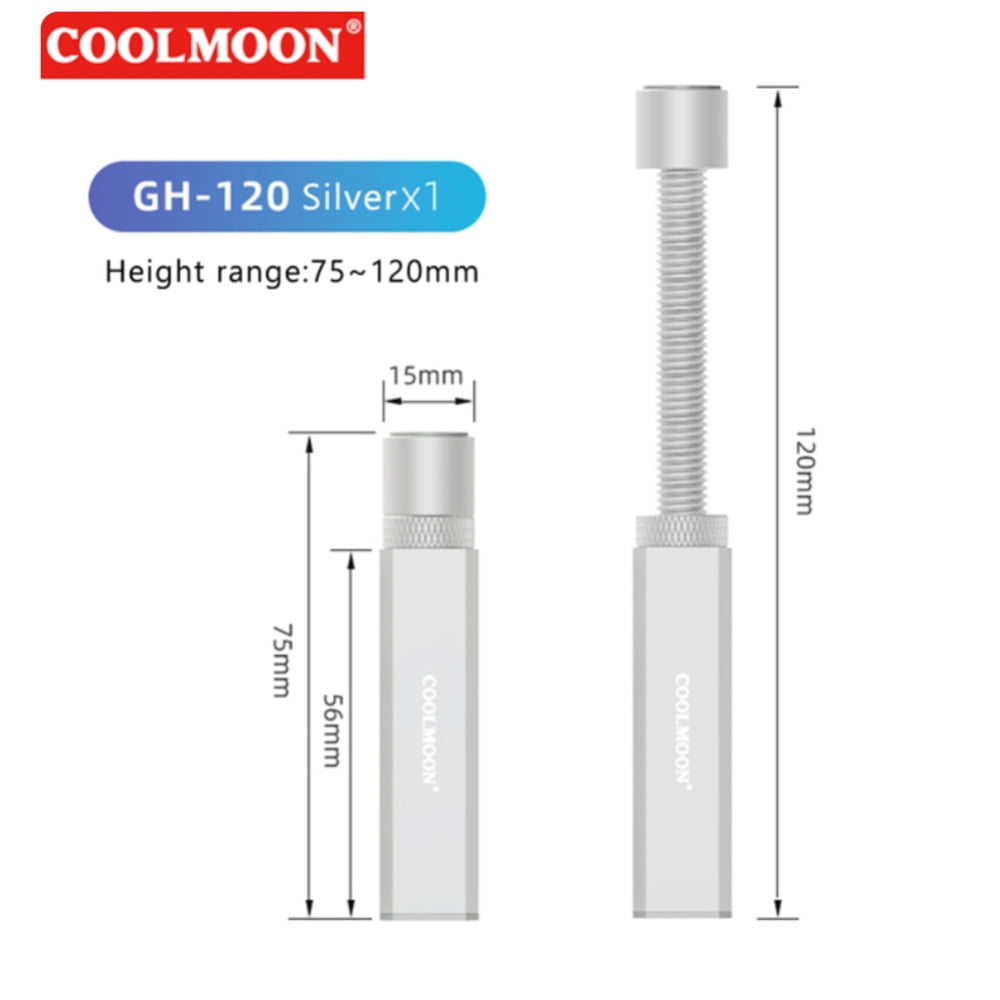 Vertical Mount Aluminum Alloy GPU Stand, Telescopic Adjustable Height ...