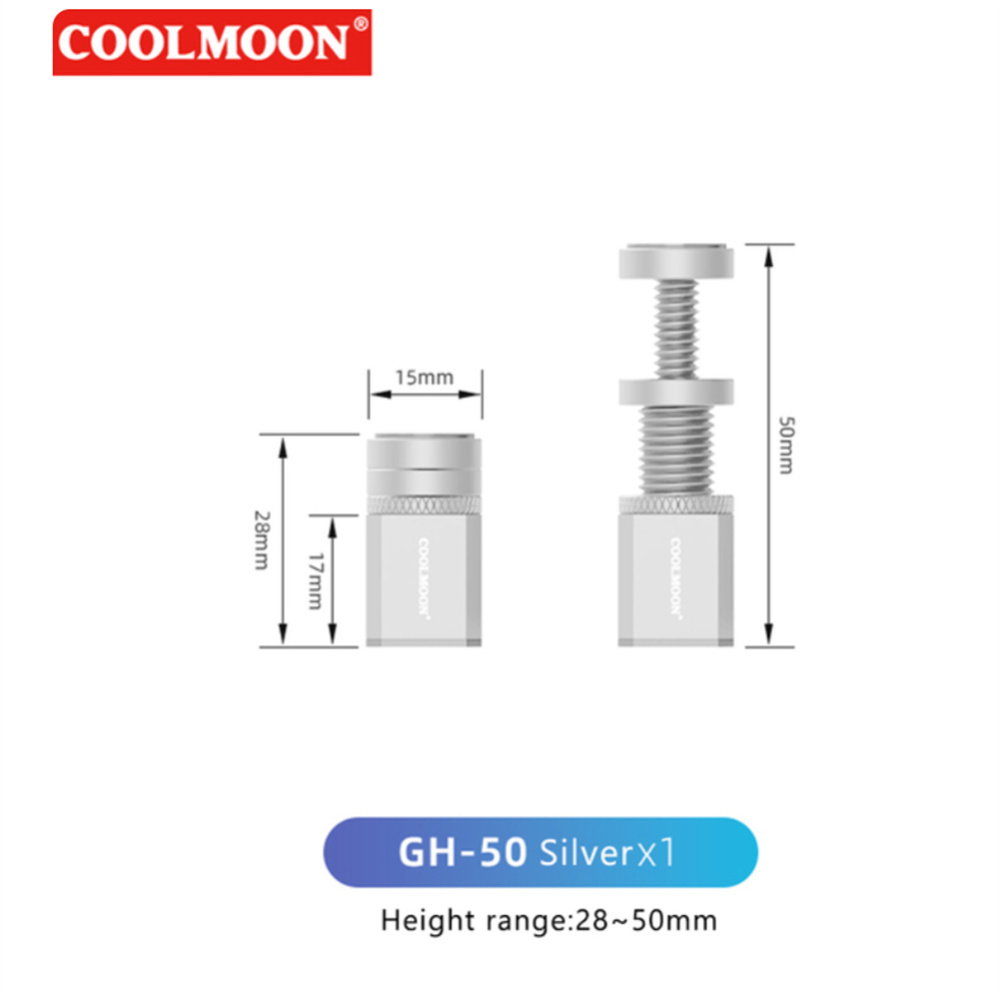Vertical Mount Aluminum Alloy GPU Stand, Telescopic Adjustable Height ...
