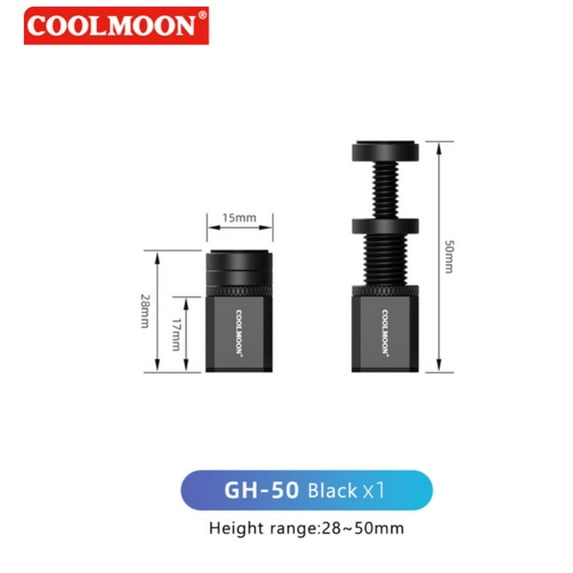 Vertical Mount Aluminum Alloy GPU Stand, Telescopic Adjustable Height ...