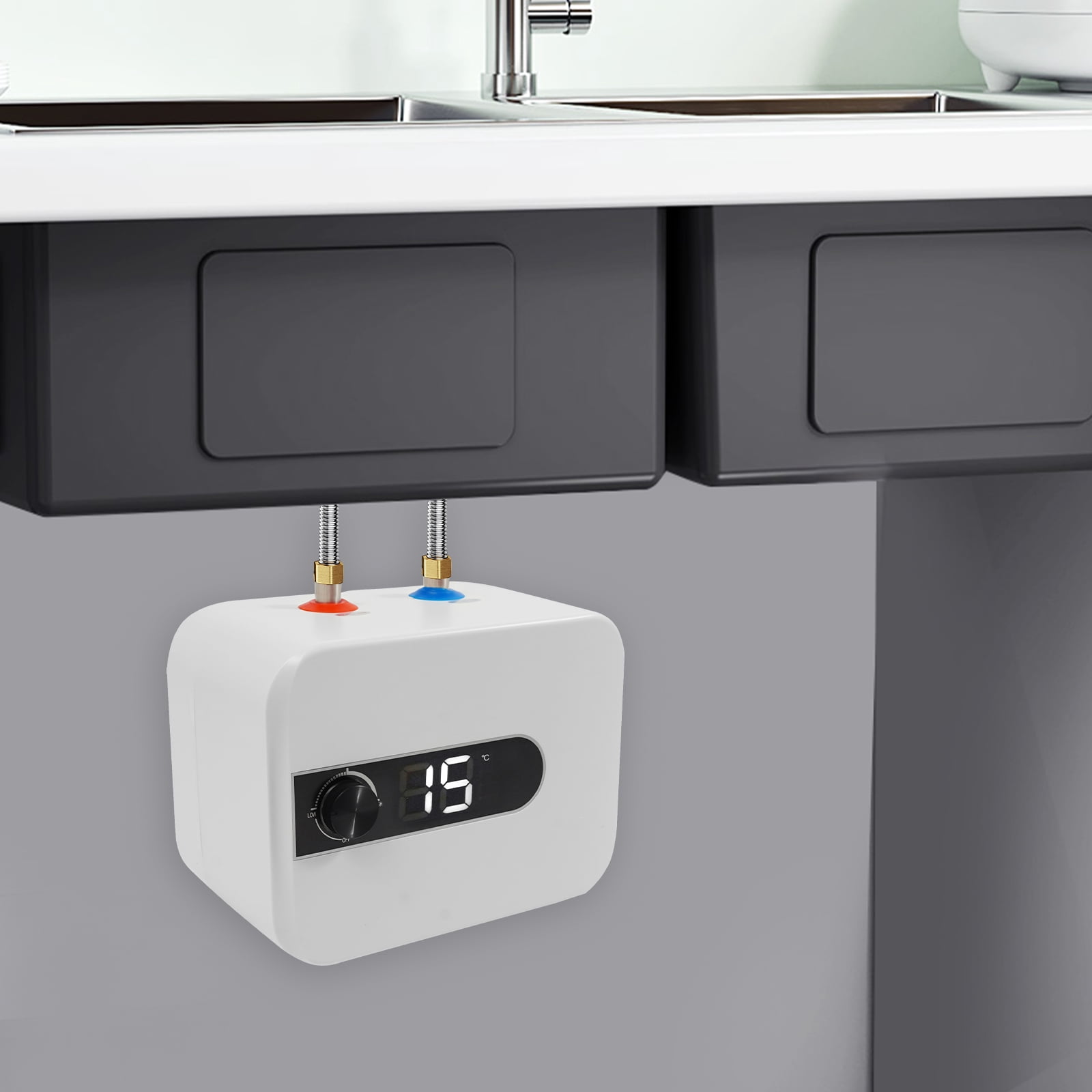 Vertical Mount Water Heater with Clear Display – 30-65℃ Temperature ...