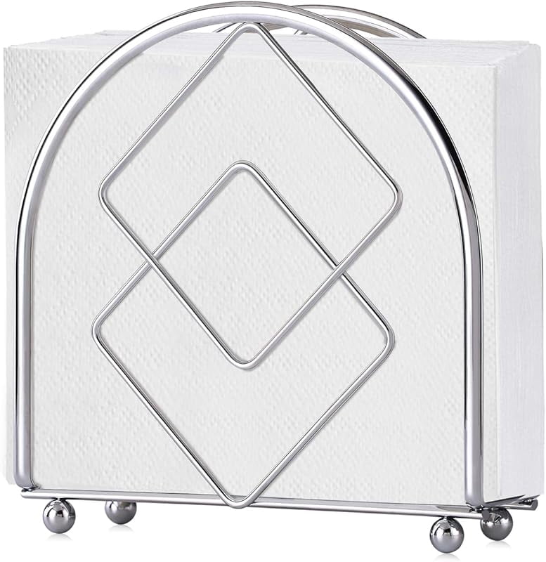 Vertical Napkin Holder for Dining Table Décor, Freestanding Metal Paper ...