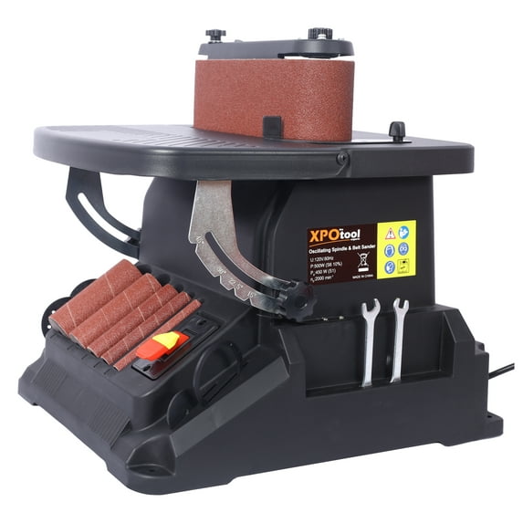 Vertical Oscillating Spindle Sander & Belt Sander, 2 IN 1 Combination ...