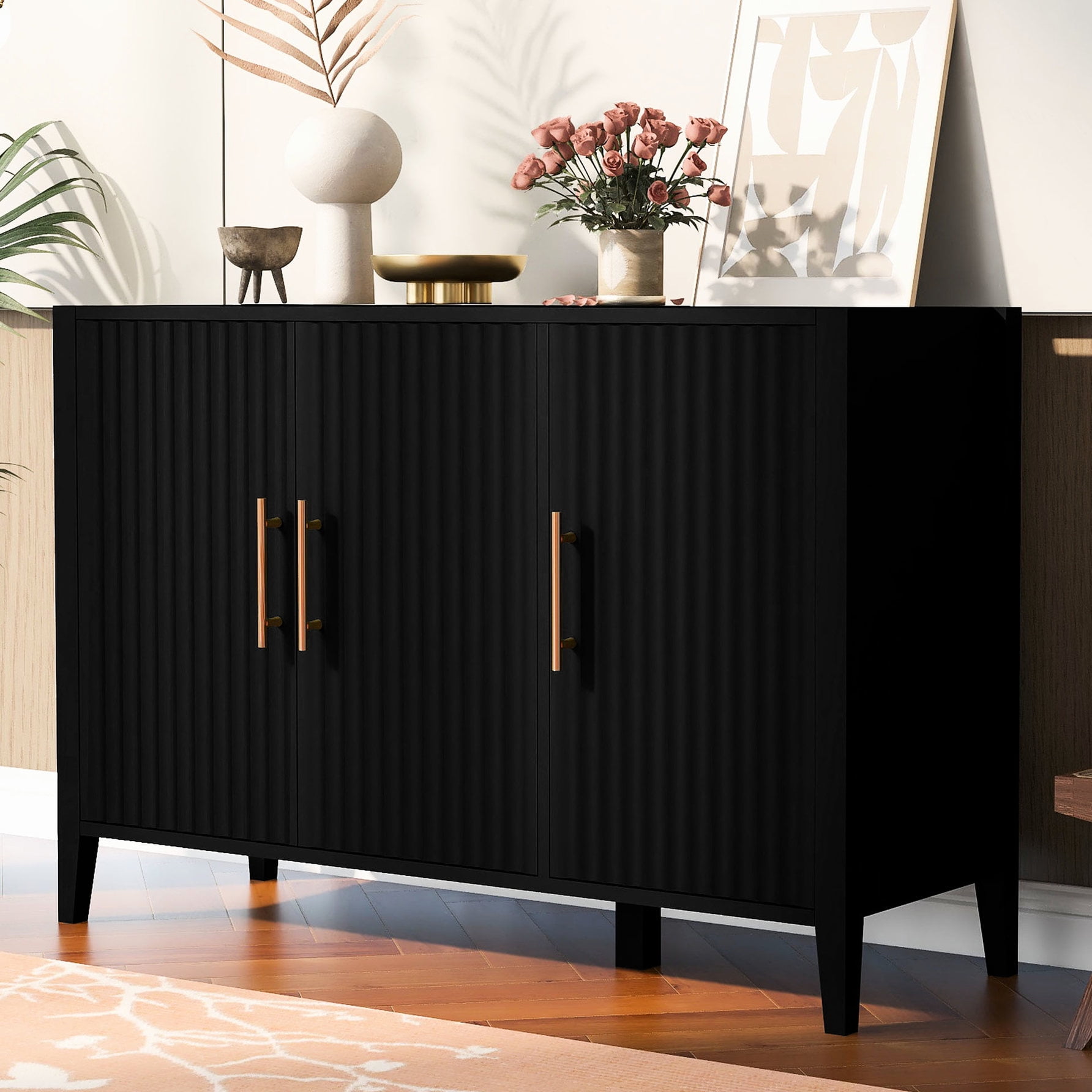 Vertical Pattern MDF Cabinet - Each Shelf Bears Weight - In Living ...