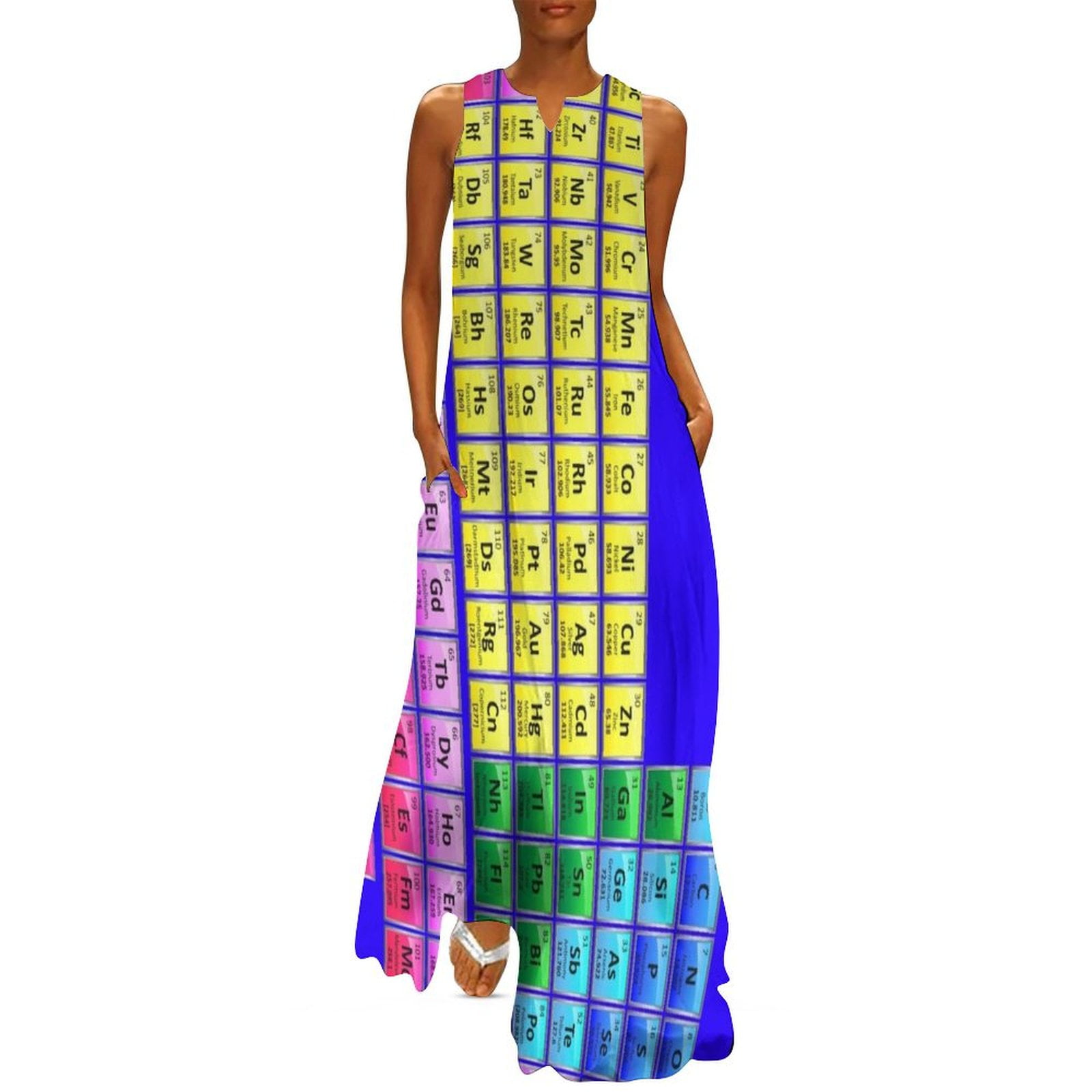 Vertical Periodic Table of the Chemical Long Dress summer clothes for ...
