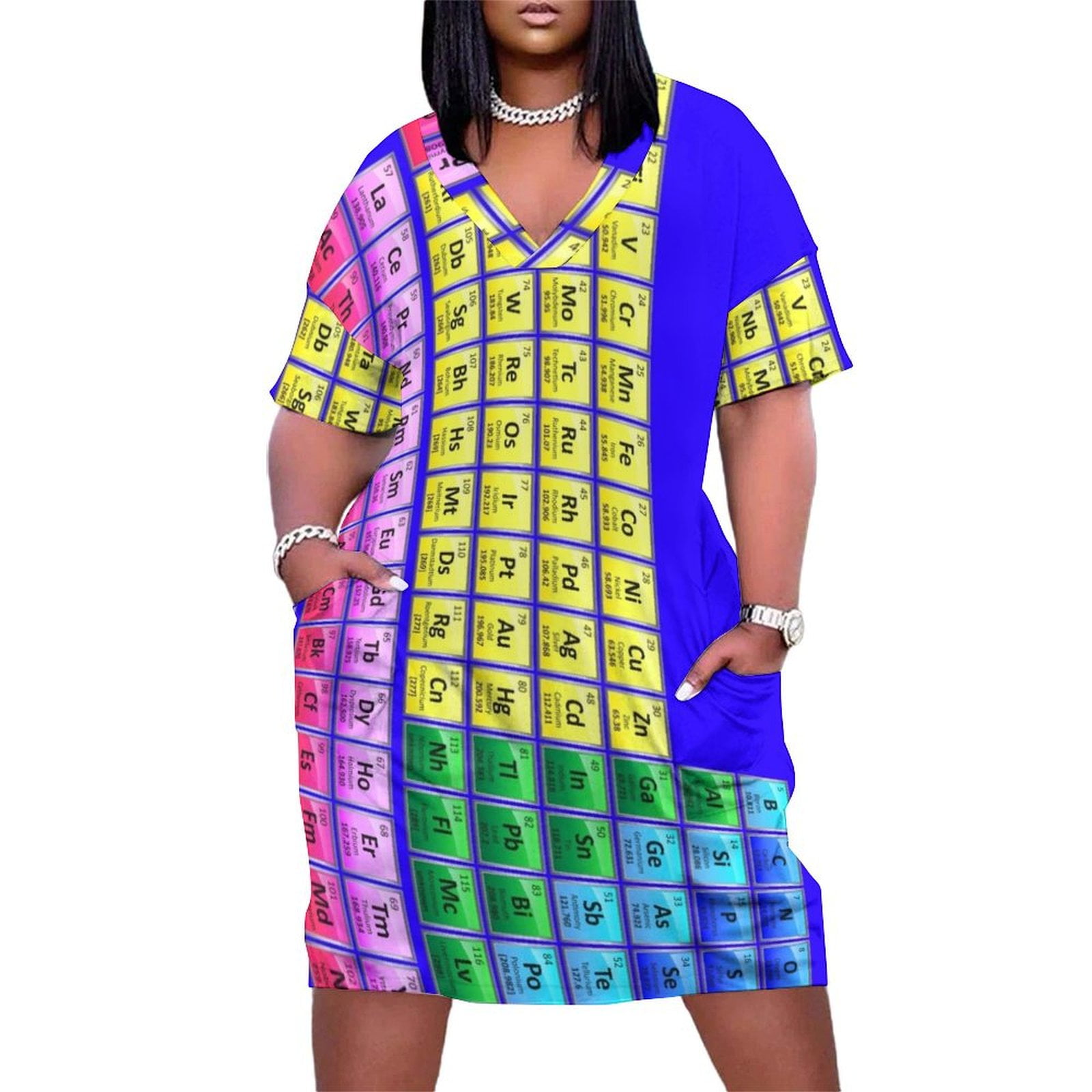 Vertical Periodic Table of the Chemical Loose Pocket Dress party ...