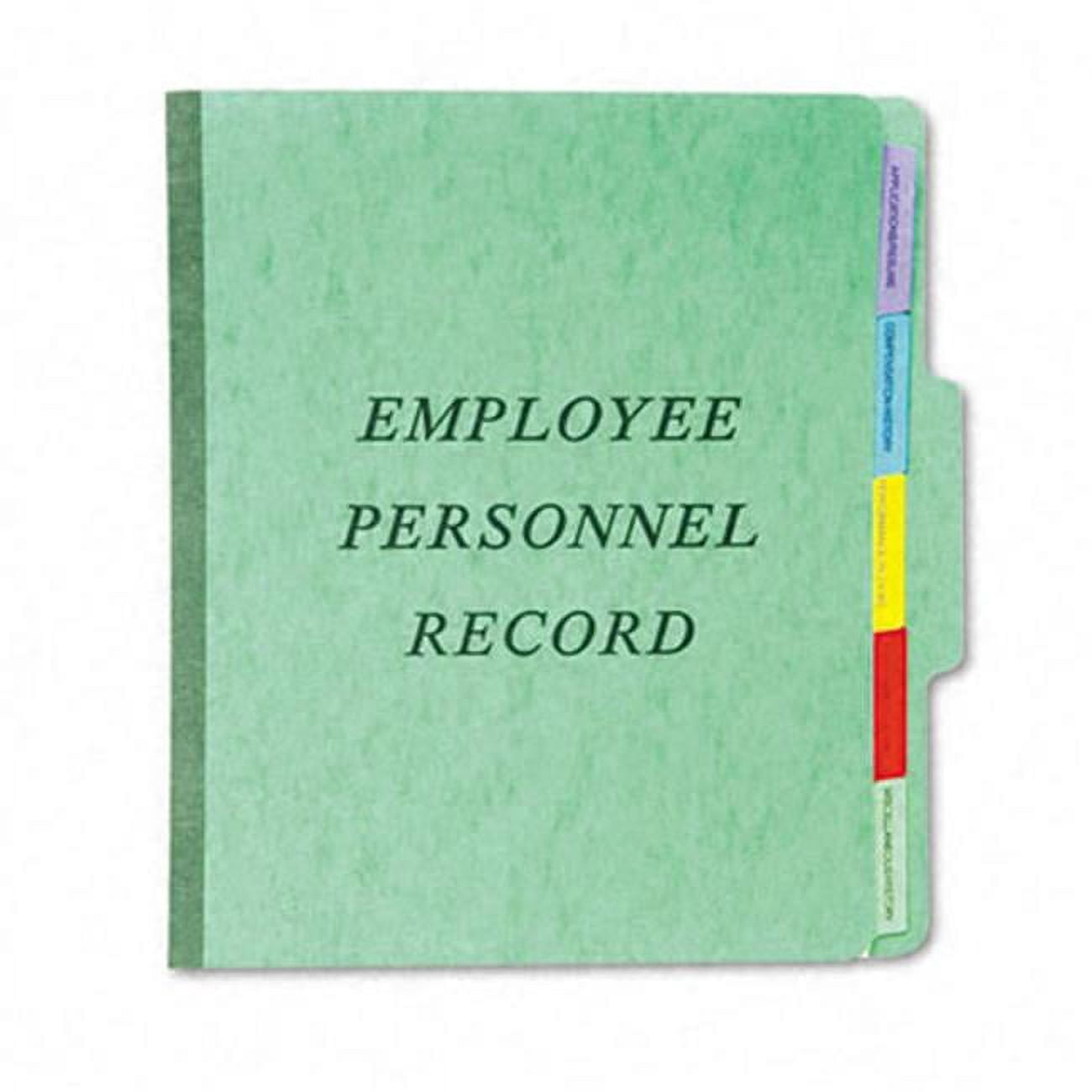 Vertical Personnel Folders- 1/3 Cut- Top Tab- Letter- Green - Walmart.com