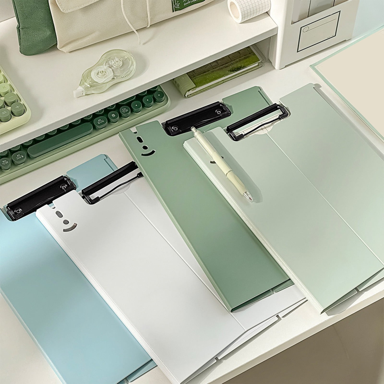 Vertical Plastic Folder Board 12.59x9.17in Writing Board with Clip ...