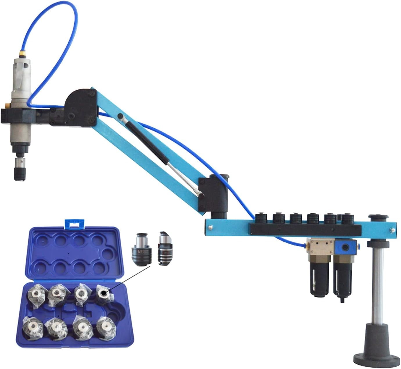 Vertical Pneumatic Tapping Machine Air Tapper M3-M16 with Tap Collets ...