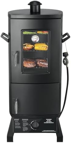 Vertical Propane Smoker with Cover, Gas Smoker Grill Outdoor Heavy Duty ...