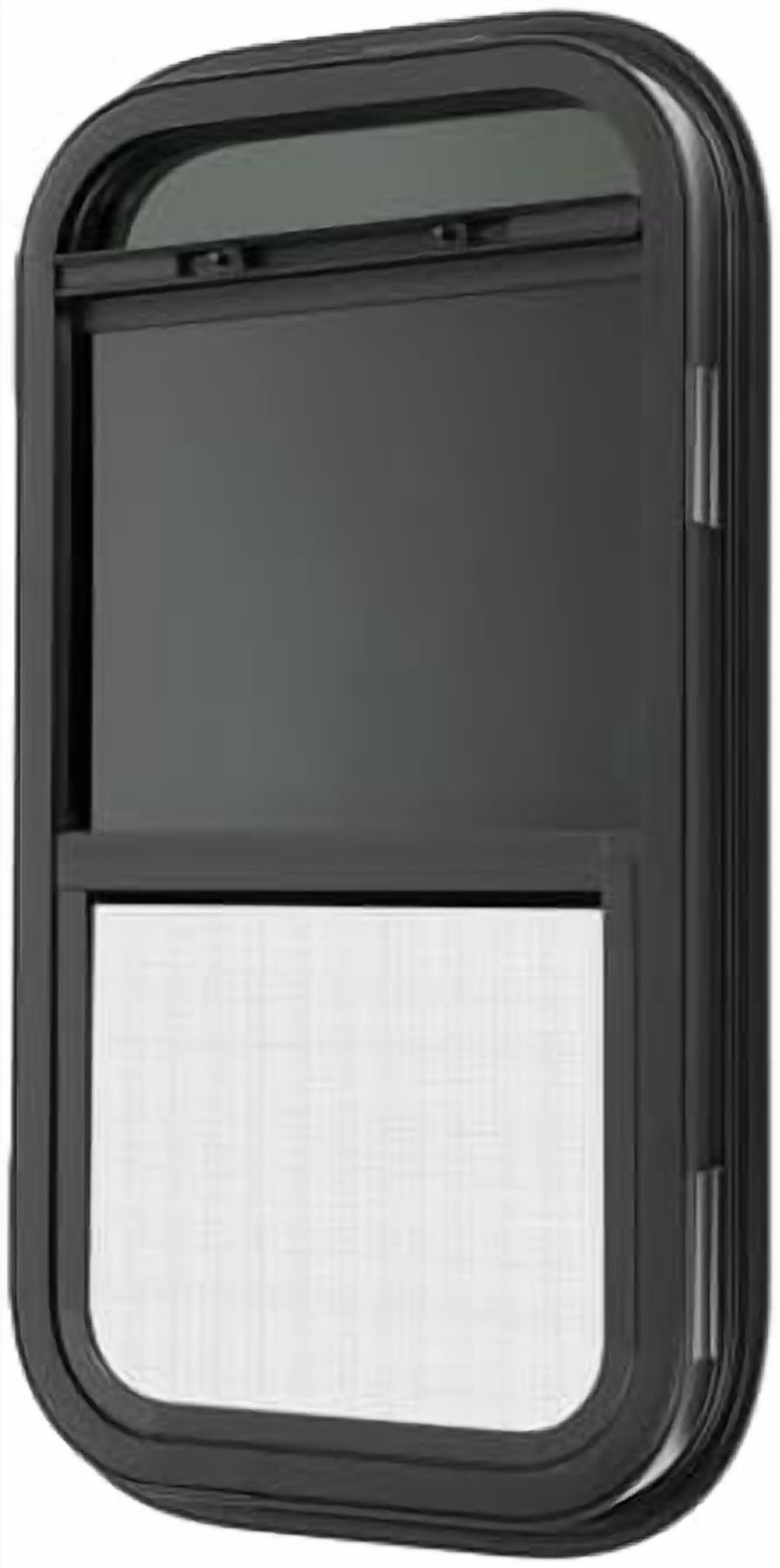 Vertical RV Window, 12" W x 22" H Tinted Sliding RV Window with Net ...