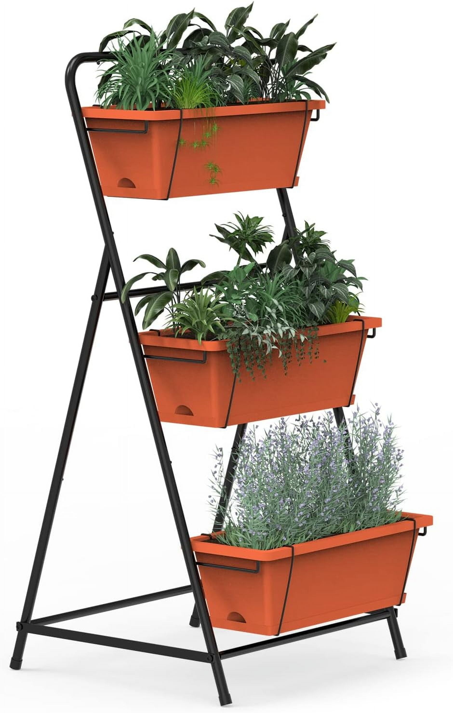 Vertical Raised Garden Bed 3 Tier Elevated Garden Planters Standing ...