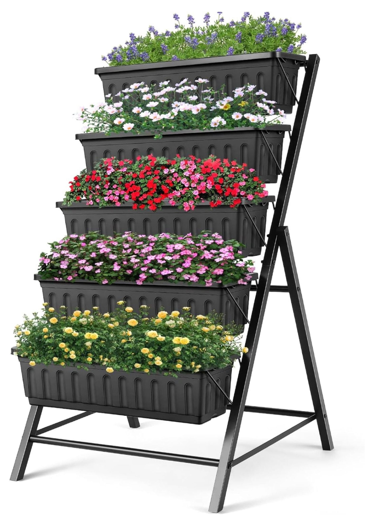 Vertical Raised Garden Bed Planter Box,5 Tiers Vertical Garden Planter ...