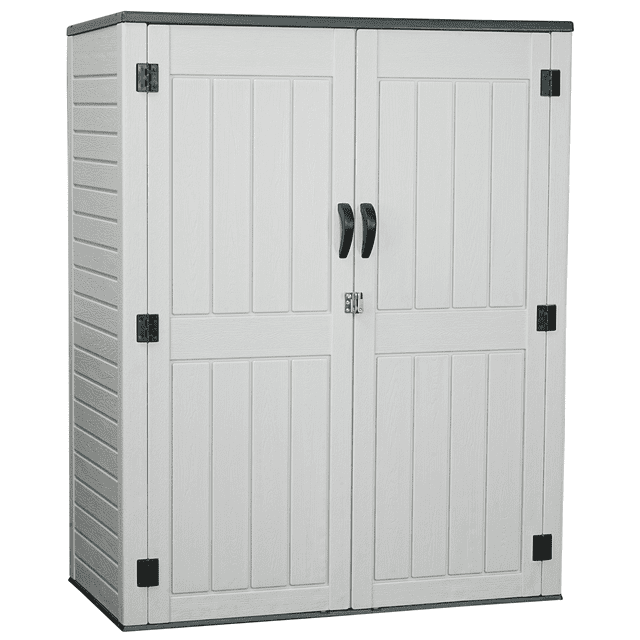 Vertical Resin Storage Shed, 60 Cuft Garden Tool Sheds & Outdoor ...