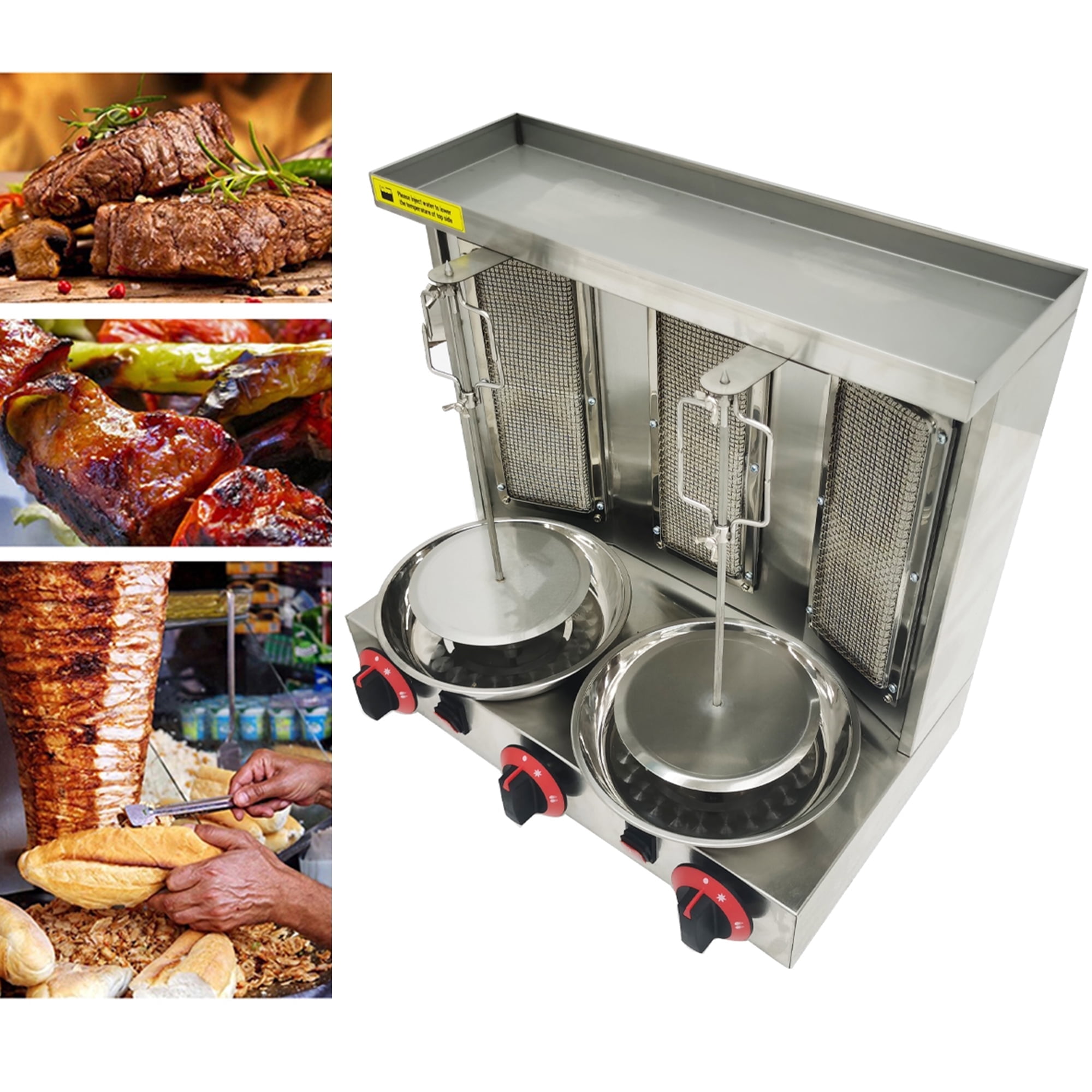 Vertical Shawarma Machine Gas Kebab Gyro Grill Machine LPG Barbecue ...