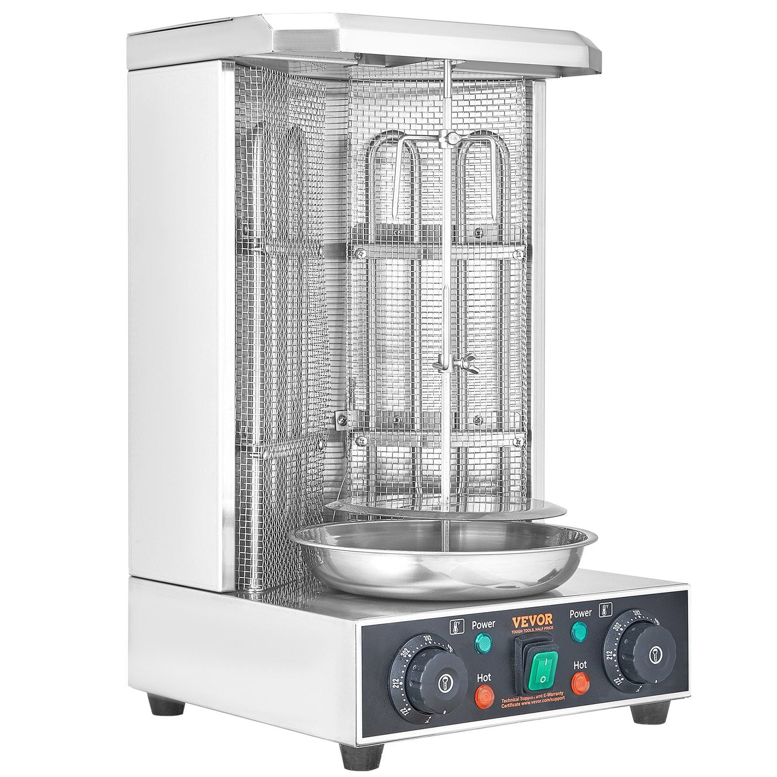 Vertical Shawarma Rotisserie Oven, 13 lbs Capacity, Electric Gyro Grill ...