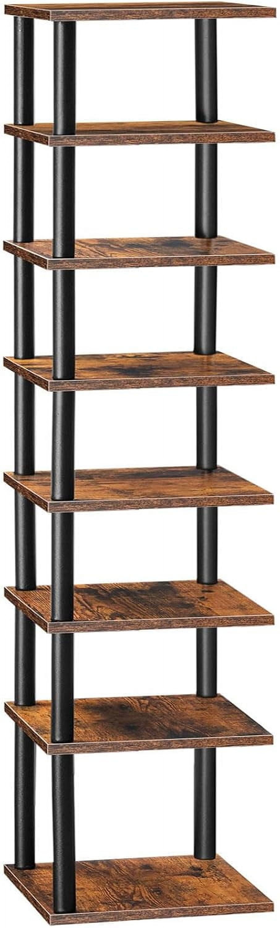 Vertical Shoe Rack, 8-Tier Narrow Shoe Shelf, Shoe Storage Organizer ...