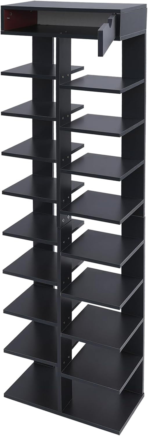 Vertical Shoe Racks for Entryway, Free Standing Shoe Storage Rack ...