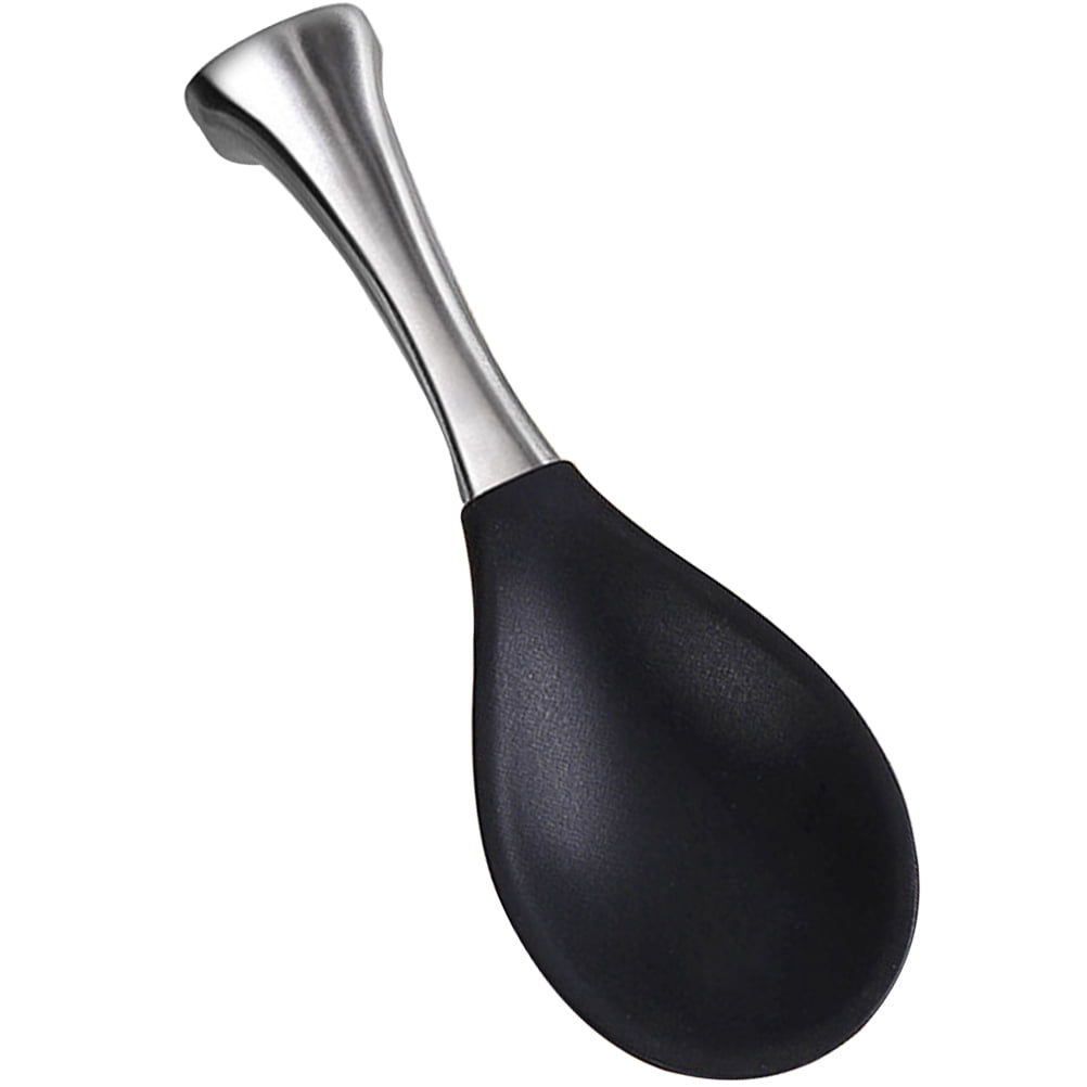 Vertical Silicone Rice Spoon Flatware Rice Paddle Spoon Nonstick Rice ...