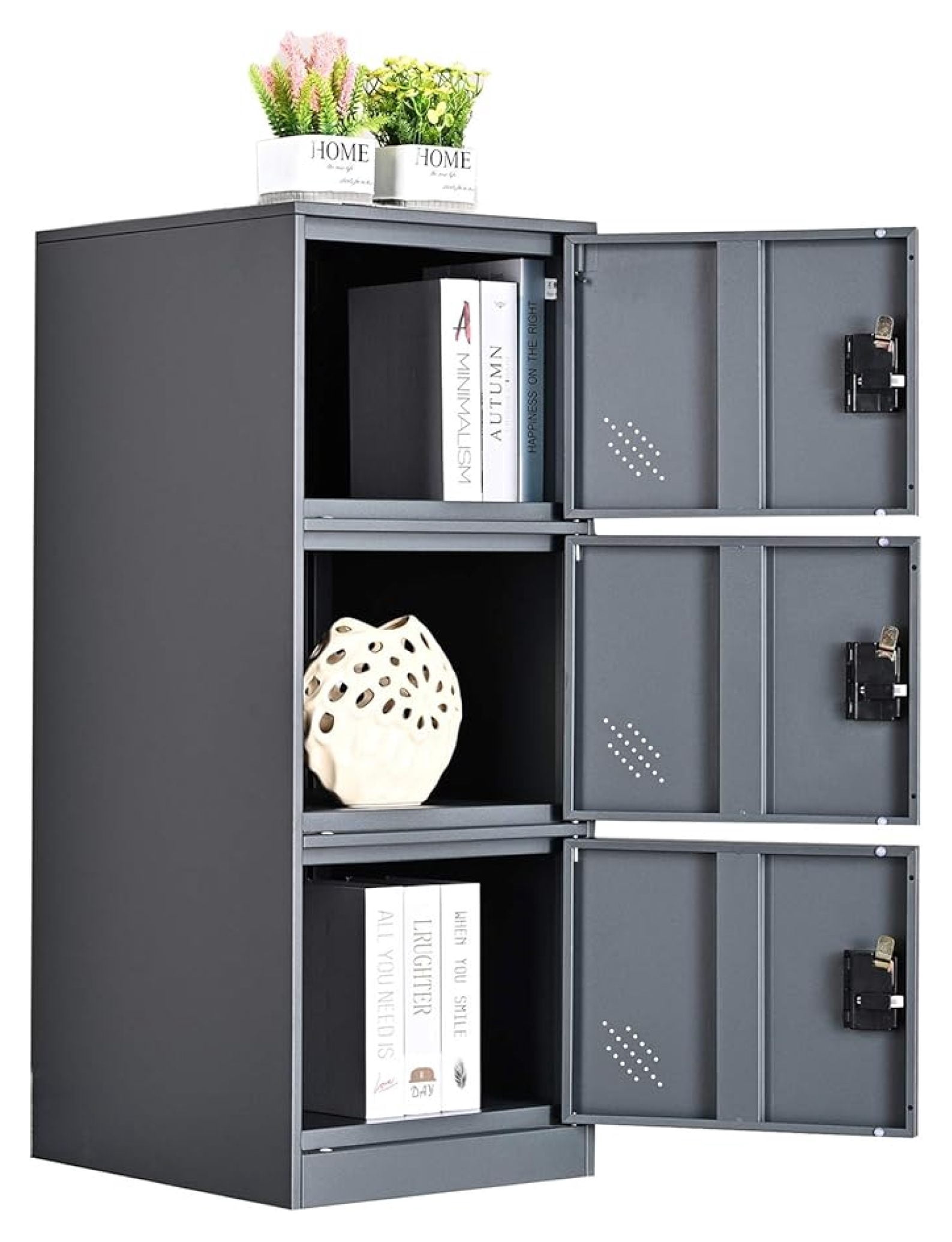 Vertical Single Tier Small Locker with Padlock latche 2 or 3 ...