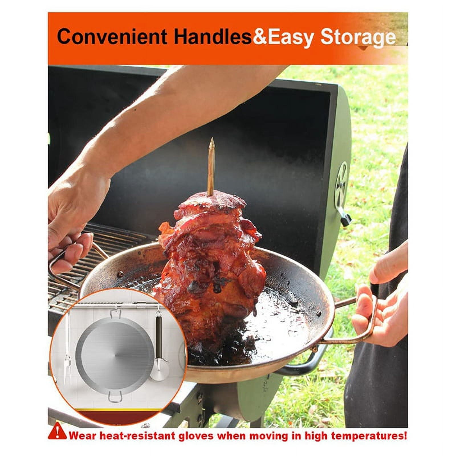 Vertical Skewer for Grill-Al Pastor Skewer Brazilian Vertical Spit ...