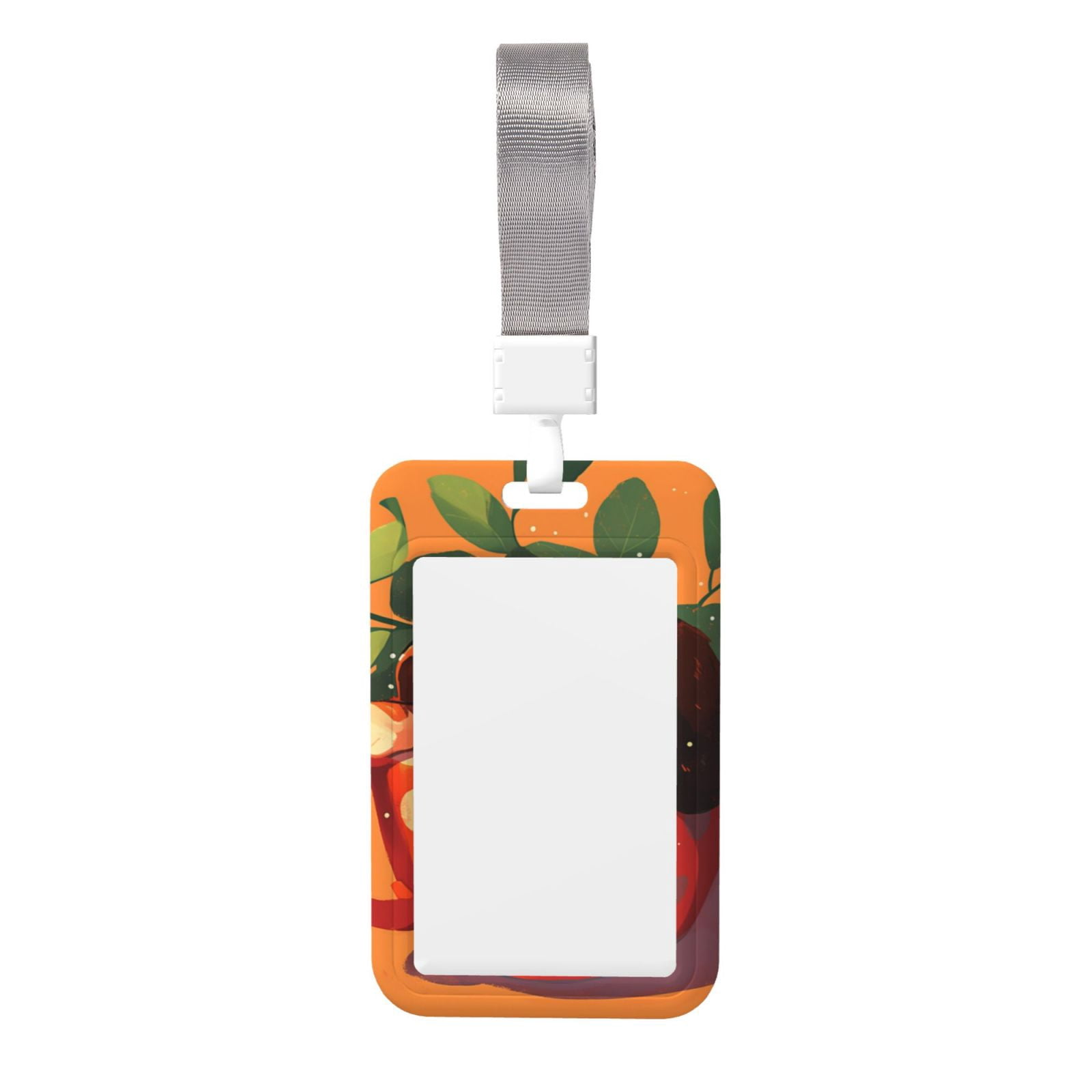 Vertical Sliding ID Badge Holder Hard Plastic Card Case Protector Pouch ...