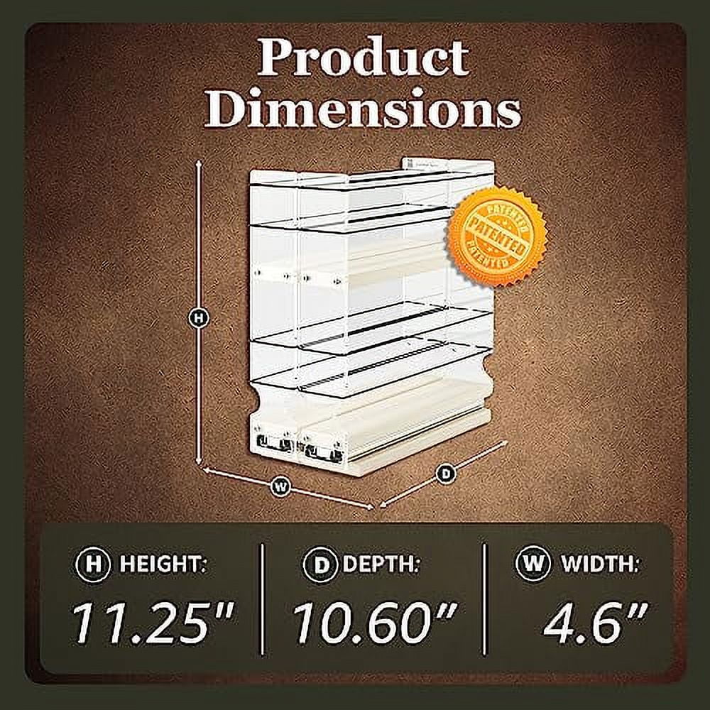 Vertical Spice Adjustable Spice Rack Drawer - Pull Out Cabinet ...