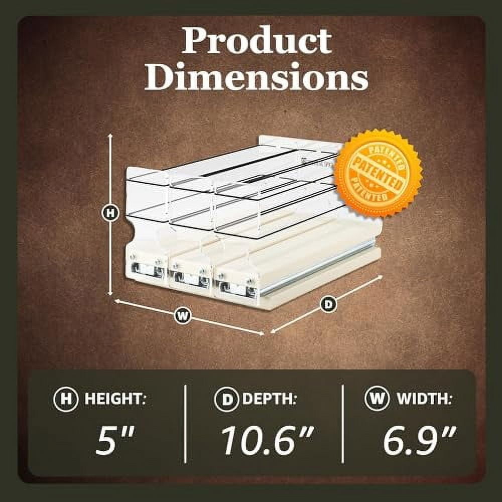 Vertical Spice Cabinet Mounted Spice Rack Drawer - Pull Out Cabinet ...