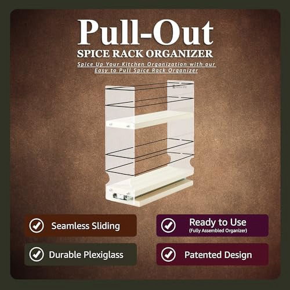Vertical Spice - Sliding Spice Rack Organizer for Cabinets - Pull Out ...