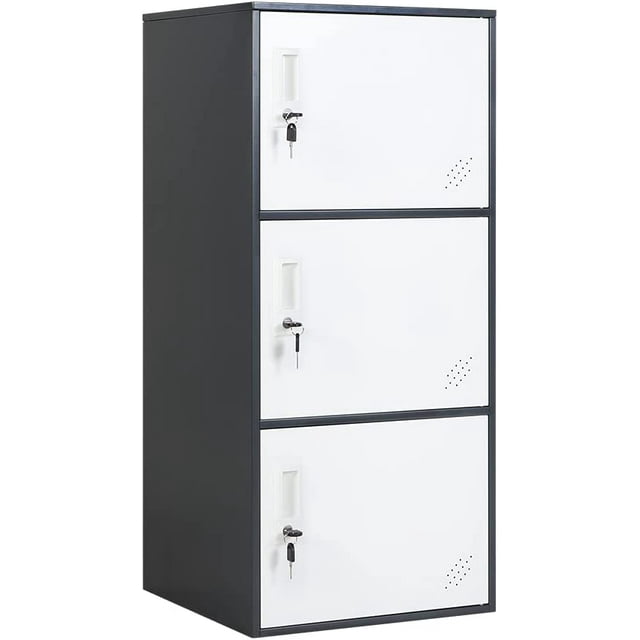 Vertical Stackable Storage Cabinet with Lock and Anti-Failing Device ...