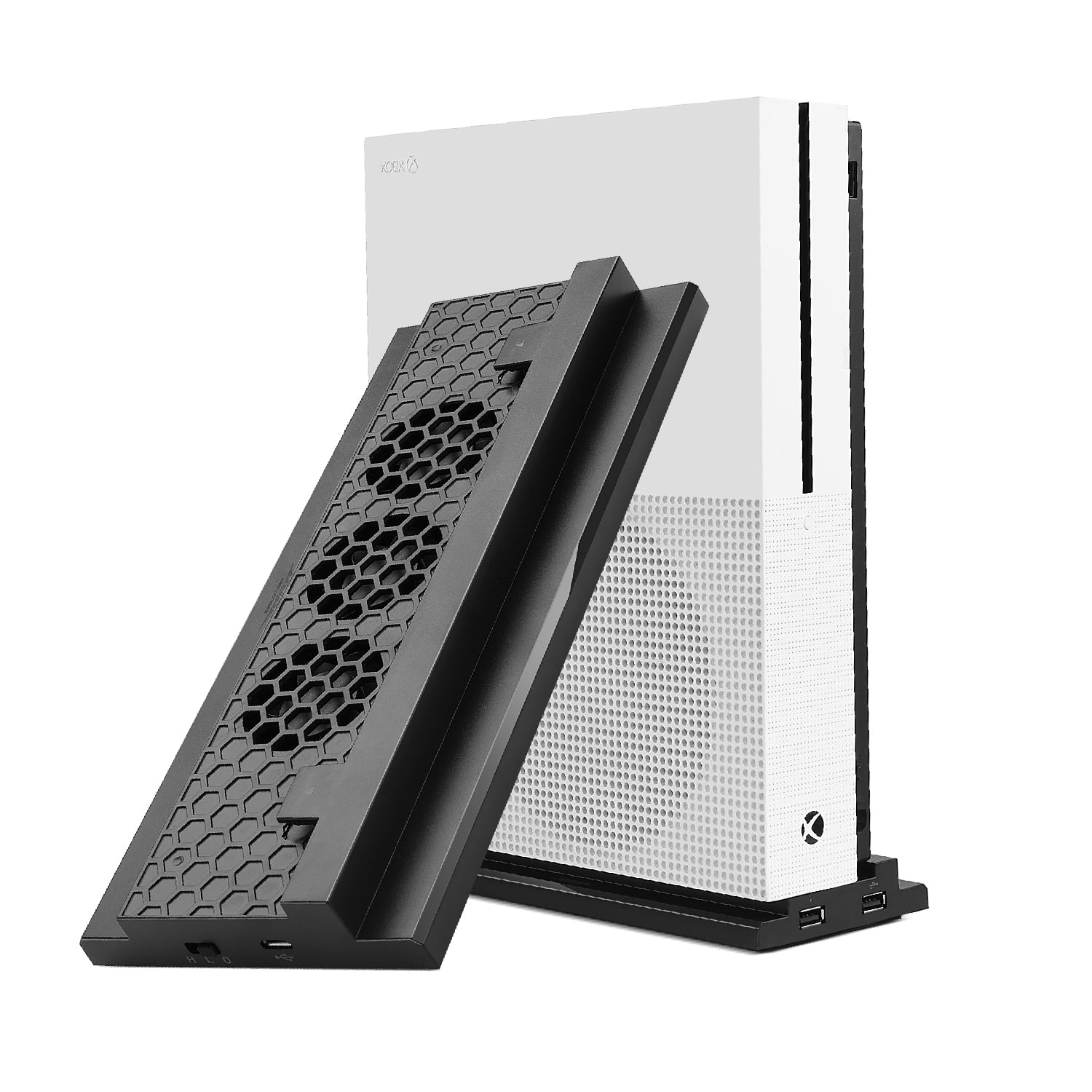 Vertical Stand with Cooling Fan for Xbox One S Gaming Console, Dock ...