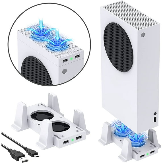 Vertical Stand with Cooling Fan for Xbox Series S, Romovable Cooler ...