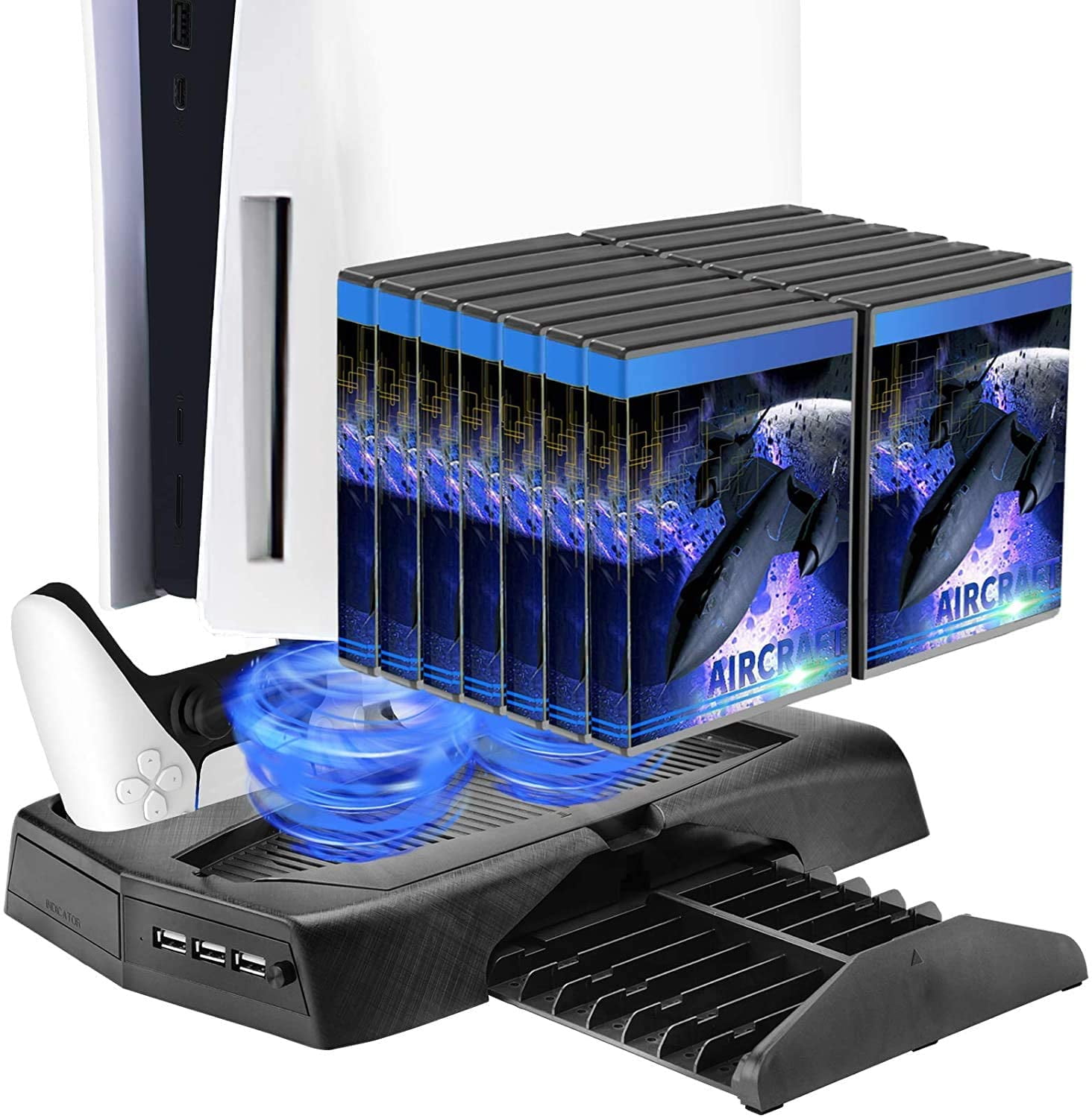 Vertical Stand for PS5 Digital Edition/Playstation 5 Ultra HD with ...