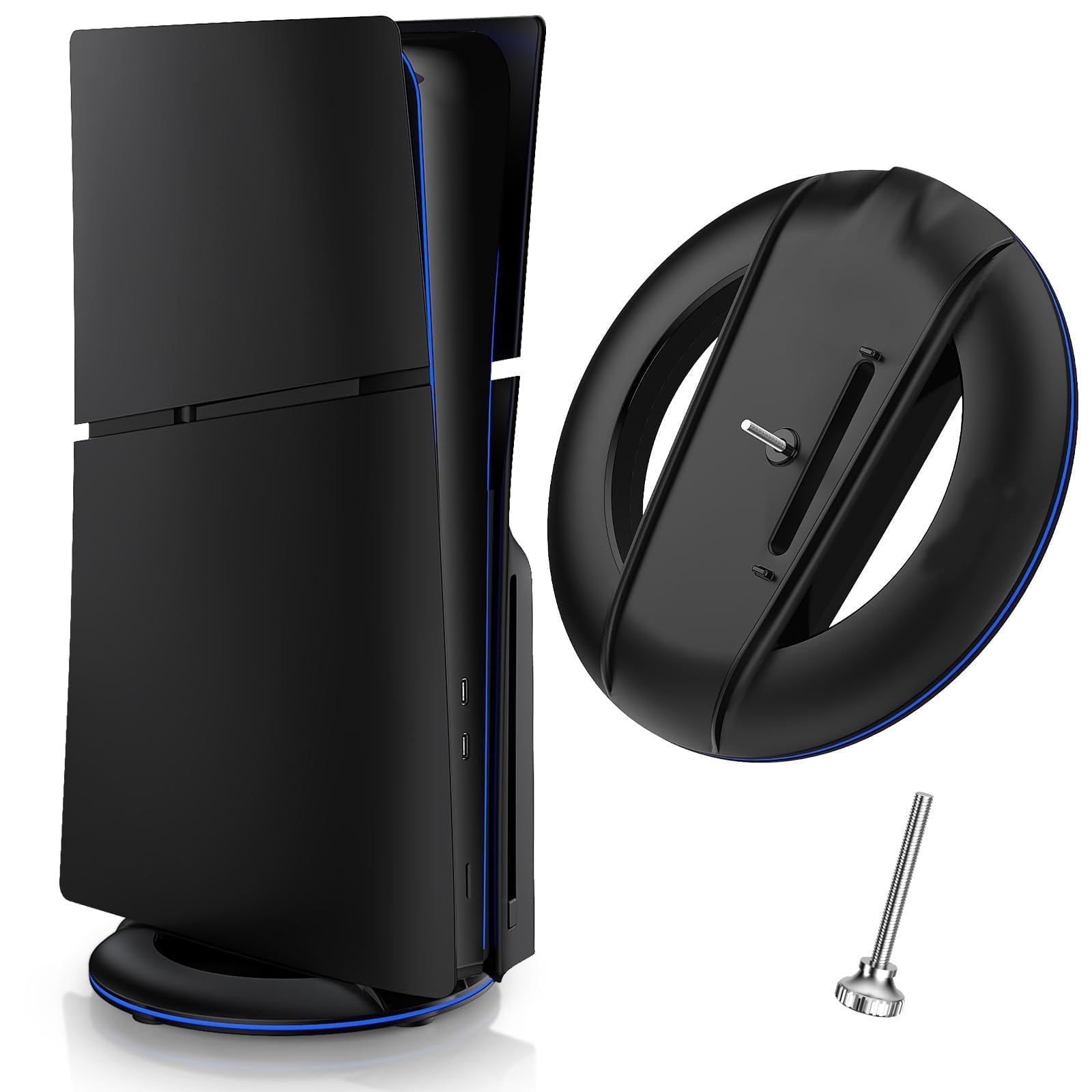 Vertical Stand for PS5 Slim Console Disc and Digital with Screw, Base ...